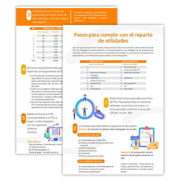 Infografía Reparto de Utilidades PTU - Soy Conta Infografía Reparto de Utilidades PTU - Soy Conta